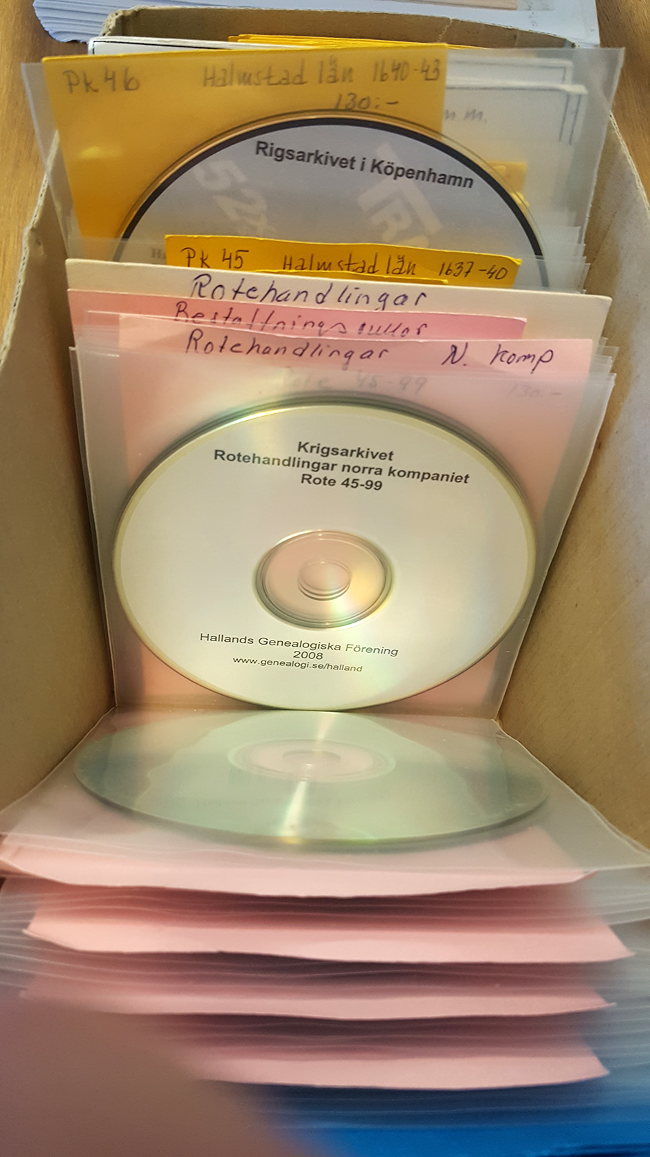 Försäljning av CD-skivor « Hallands Släktforskarförening