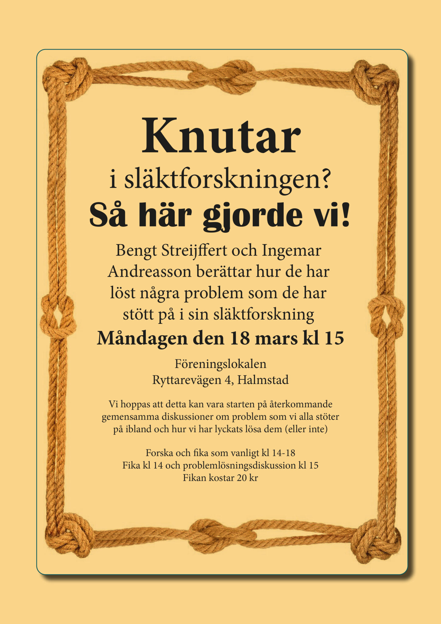 Knutar i släktforskningen « Hallands Släktforskarförening
